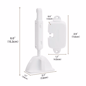 EUDEMON 1 Pack Childproof Window Restrictor for Aluminum, Wooden, Metal Window Frames, Baby Safety Window Lock, Window Safety Locks for Toddlers & Pets, Easy to Install (White)