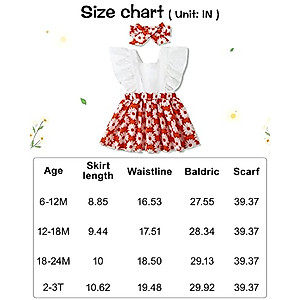 SOLOYEE Baby Girl Dress 6-12 Months Infant Toddler Girls Clothes Summer Outfits Ruffle Sleeveless One-Piece Dress+Headband White