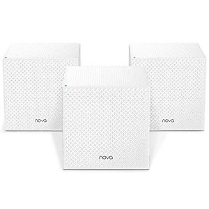 Tenda Nova AC Tri Band Mesh WiFi 5 System, White, 3/Pack (NOVA MW12 3PK)