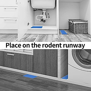 Reliable1st Super Glue Rat & Mouse Traps 12 Pack | Non-Toxic Tray with Super Strong Glue for Rat, Mouse and Snake | Heavy Duty Rodent Catcher for Inside Home | Pet & Family Safe