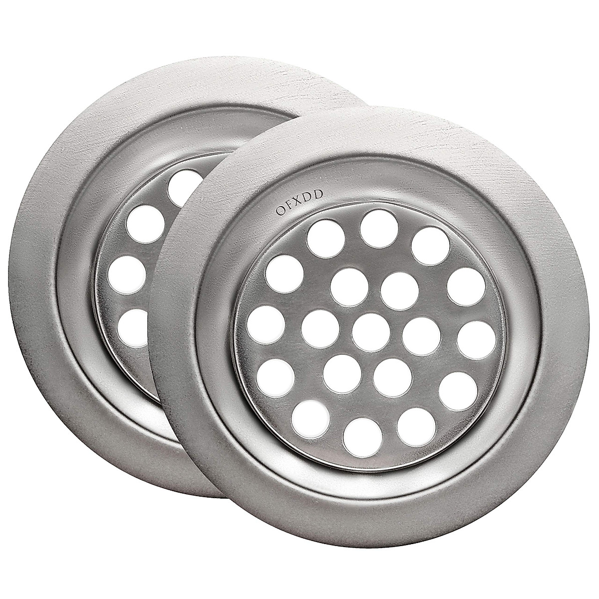 Sink Strainer 2.5 Inch - Bathtub & Kitchen Sink Drain Strainer - Food & Hair Catcher for Bathroom & Kitchen Sink of Stainless Steel - Accessories for Bathroom and Kitchen, 2 Pcs
