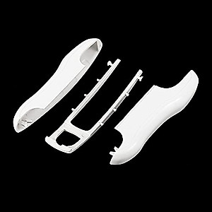 X AUTOHAUX 1 Set White Painted Key Cover Fob Shell Cover for Porsche Panamera Cayenne Taycan