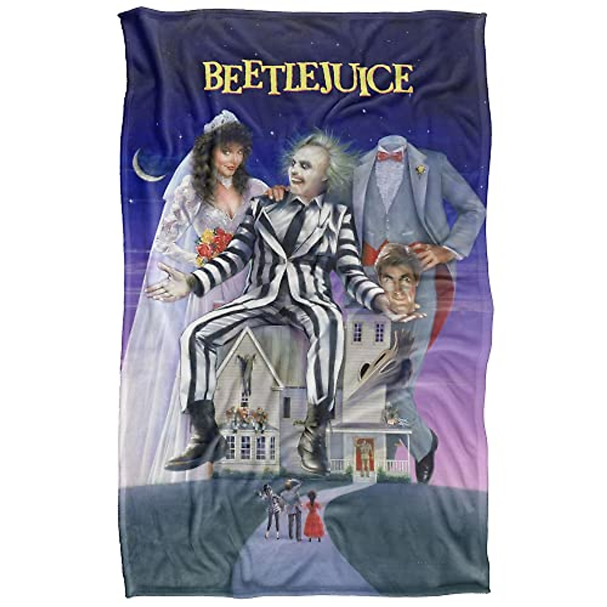 Beetlejuice Poster Silky Touch Super Soft Throw Blanket 36" x 58",Poster