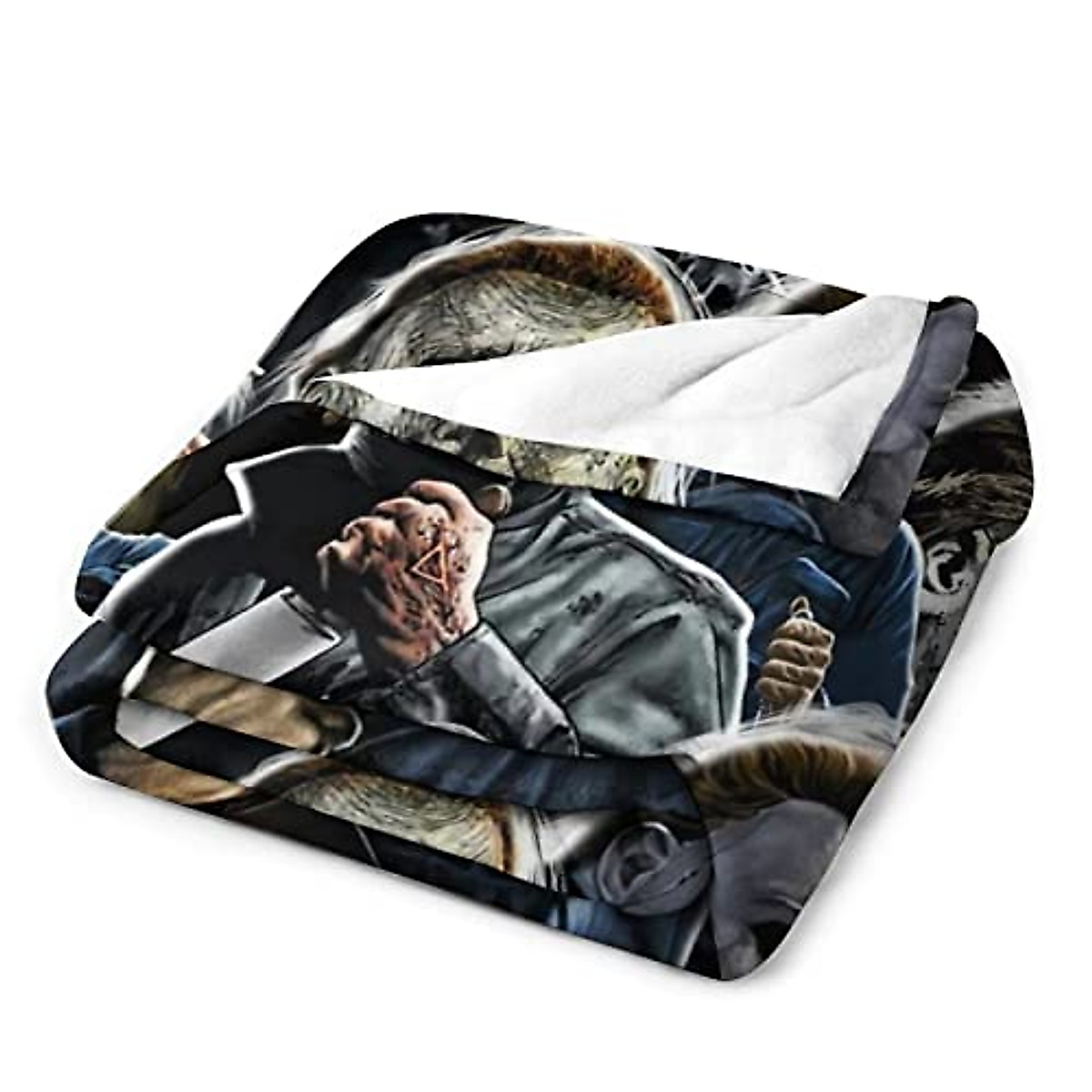 Horror Movie Blanket Collage Art Throw Blanket Warm Plush Cozy Soft Blankets for Chair/Bed/Couch/Sofa Home 40"×50"