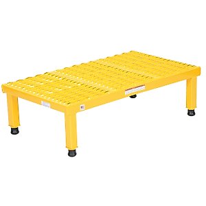 Vestil AHW-H-1936 Steel Adjustable Work-Mate Stands 35-1/4 in. x 19-9/16 in. x 10-1/2 in. 500 Lb. Capacity Yellow
