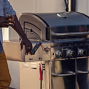 Nexgrill Instant-Read Digital Thermometer, Stainless Steel Probe, Foldable, Back-Lit Screen, Perfect for Outdoor Grillig, BBQ, Meat, Food, 660-0004B