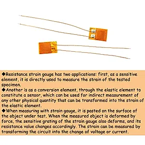 Comidox 3PCS BF120-3AA 120Ω 120ohm High-Precision Resistance Strain Gauge Foil Strain Gauge for The Pressure Sensor Load Cell