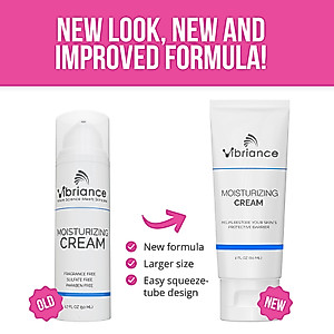Vibriance Moisturizing Face Cream, 2 Fl Oz - Nourishing and Non-Greasy with Plant-Based Ingredients - Softening, Ultra-Hydrating, Fast-Absorbing Facial Moisturizer Cream for All Skin Types