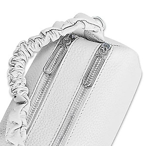 FUKUYIN Genuine Leather Purses and Handbags for Women - Crossbody Shoulder Bag Top Handle Hobo Tote Handbag (White)