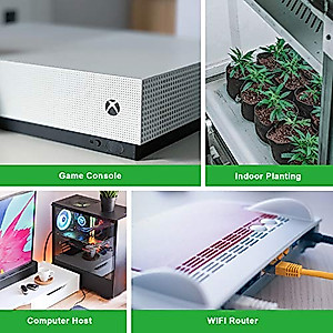 iPower Silent Dual 120mm USB Fan with Speed Controller for Indoor Plant Stand Shelf Ventilation Circulate Air