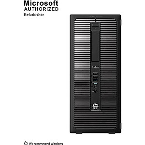 HP EliteDesk 800 G1 Tower Computer Desktop PC, Intel Core i7-4790 3.6GHz Processor, 16GB RAM, 1TB SSD, WiFi, Bluetooth, RGB Keyboard&USB Mouse, Windows 10 Pro (Renewed), Black
