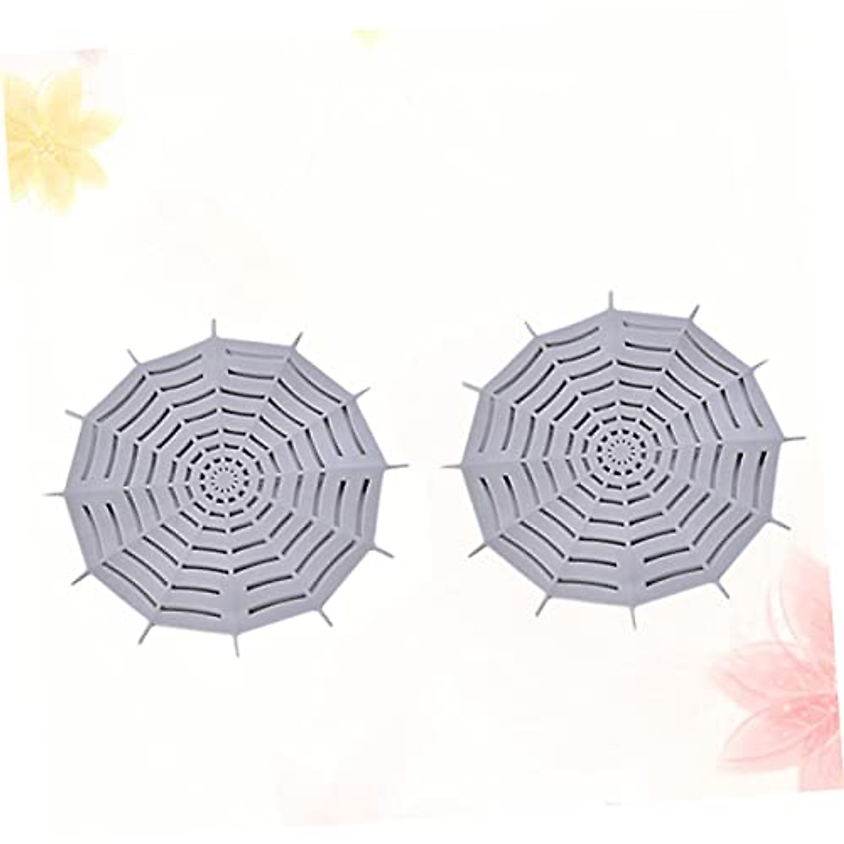 Outanaya 5pcs Hair Stopper Sink Sewer Filter Spider Web Shaped Filter Strainer Floor Drain Stopper Kn Filter Drainer Filter Drain Filter Screen Basket Bathtub Plug Hair Receiver Drain Plug