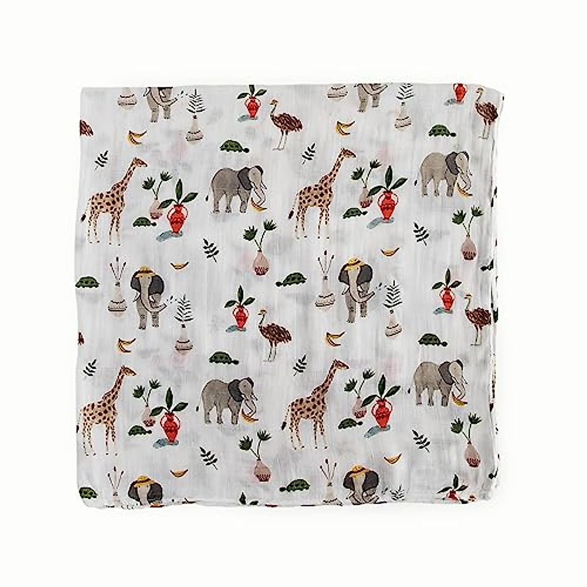 Little Unicorn Deluxe Muslin Swaddle Blanket | Rayon made from Bamboo | 47" x 47" | Unisex