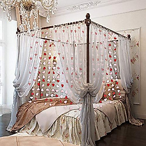 Heart Garland Banner Valentine's Day Decorations, Wedding Decor, Mother's Day| Paper Heart Hanging Banner | Engagement Decorations, Baby Shower Bridal Love Anniversary | Valentines Photo Props | Background decor, Wall Decorations, Curtain and Window Displ