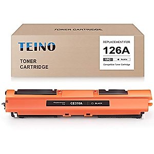 TEINO Remanufactured Toner Cartridge Replacement for HP 126A CE310A use with HP Laserjet Pro 100 Color MFP M175nw CP1025nw Laserjet Pro 200 M275NW TopShot Laserjet Pro M275 MFP (Black, 1-Pack)