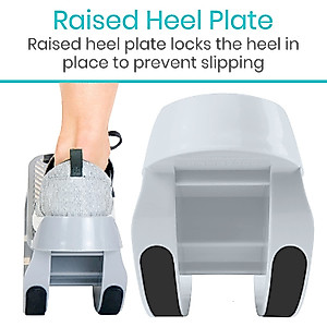 Vive Foot Rocker - Calf Stretcher for Achilles Tendinitis, Heel, Feet, Shin Splint, Plantar Fasciitis Pain Relief - Stretches Strained Leg Muscle - Ankle Wedge Stretch Improves Flexibility (Standard)
