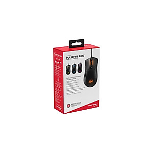 HyperX Pulsefire Raid – Gaming Mouse, 11 Programmable Buttons, RGB, Ergonomic Design, Comfortable Side Grips, Software-Controlled Customization,Black