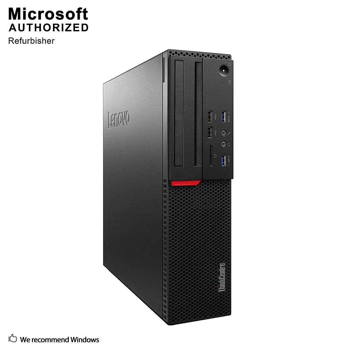 Lenovo ThinkCentre M800 Small Form Factor Desktop PC, Intel Quad Core i5 6500 up to 3.6GHz, 16G DDR4, 3T, WiFi, BT 4.0, Win 10 Pro 64-Multi-Language Support English/Spanish/French(Renewed)