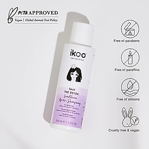 ikoo Talk The Detox Conditioner For Excessively Dry or Damaged Hair, Deeply Hydates, Made with Aloe Vera, Green Tea Extract & Caffeine, Cruelty Free, Vegan, Paraben Free, Travel Size - 3.4 Fl Oz