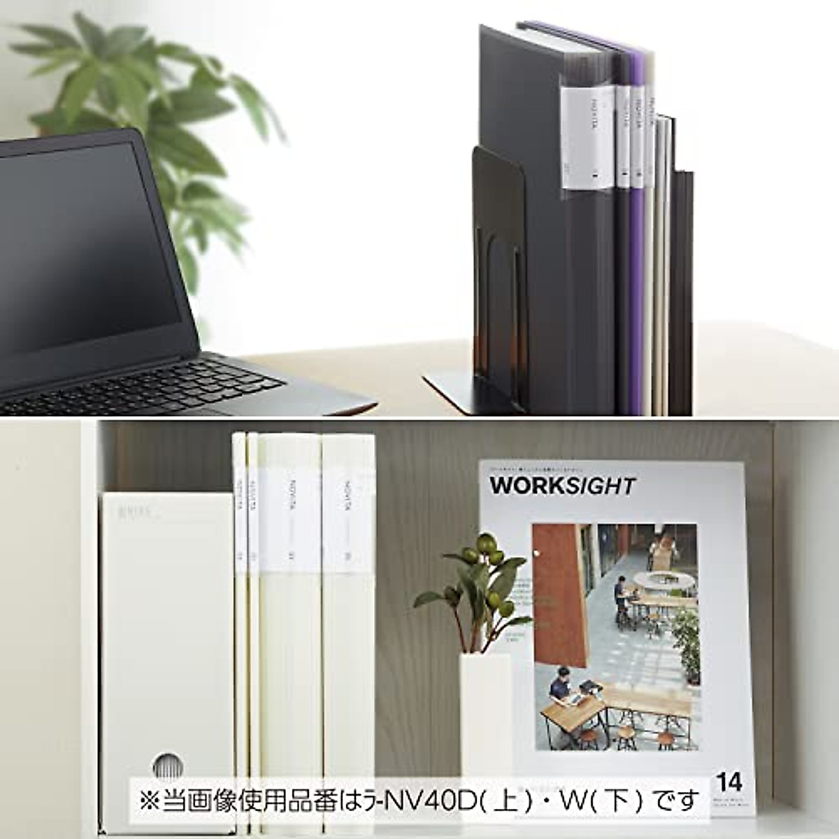 Kokuyo Novita α, Expandable File Clear Book, Display Book, Presentation Binder with Plastic Sleeves 40-Pocket Bound, Presentation Book Art Portfolio Folder, A4-S, Purple, Japan Import (RA-NV40V)