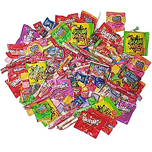 Ultimate Assorted Candy Party Mix - 4 LB Bag - Fun Size Skittles, Nerds, Dubble Bubble, Jolly Ranchers, Smarties, Blow Pops Lollipops & More - Mega Variety Bulk Candy Assortment - Individually Wrapped Candy - Candy Bulk