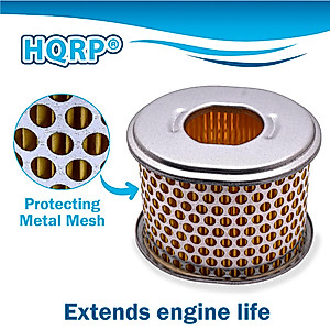 HQRP 2-Pack Filter Element Combo compatible with Honda EG3500 EG3500X EG3500XK1 EN3500 EZ3500 Generator, FR800 Rottotiller