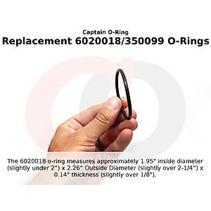 Captain O-Ring 6020018/350099 ORings Compatible with Pentair 350157/351157 Superflo Union Fitting & Sta-Rite SuperMax Adapter (3 Pack)