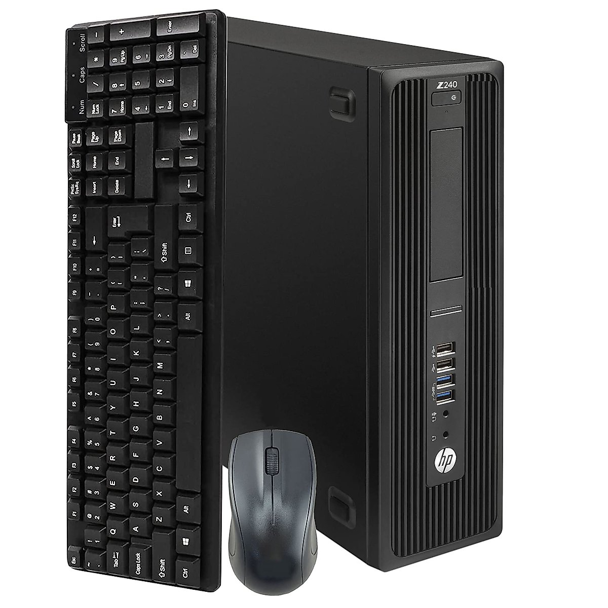 HP Z240 Small Form Computer Desktop PC, Intel Core i5 6500 3.2GHz Processor, 32GB DDR4 Ram, 1TB SSD, WiFi | Bluetooth, Wireless Keyboard & Mouse, Win 10 Pro (Renewed)