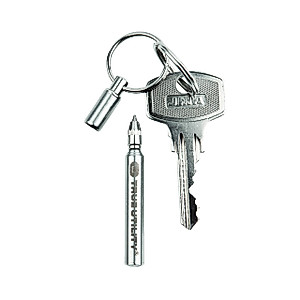TelePen Key Chain Telescopic Pen: Stainless Steel Black Ball Point Pen; Quick Pull Release Mechanism from the Cap; 3 Pen Refills; Cool EDC Key Ring Attachment; Great Gift for That Special Someone