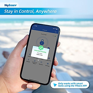 Wi-Fi Gateway Remotely Control Smart Fingerprint Door Lock with TT Lock App , Gateway Smart Hub Compatible with Alexa Voice Control ,Electronic Lock Assemblies by Nyboer