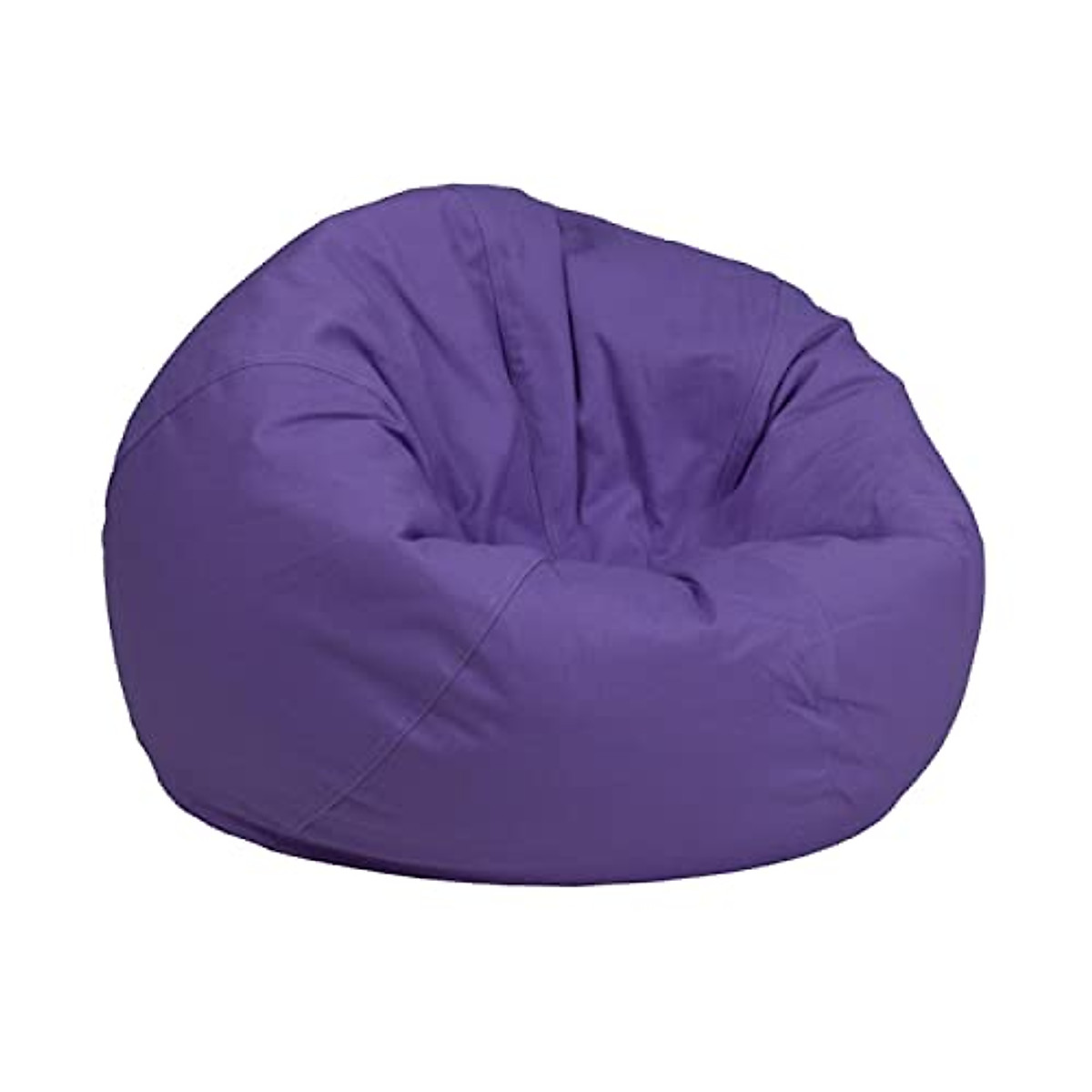 Flash Furniture Dillon Small Solid Purple Bean Bag Chair for Kids and Teens