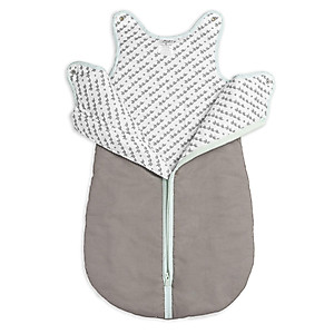 baby deedee Sleep Nest Warm Baby Sleeping Bag fits Newborns and Infants, Gray Lagoon, Medium (6-18 Month)