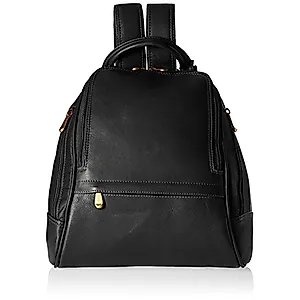 Royce Leather Women's Luxury Sling Backpack Handcrafted in Colombian Leather, Black, One Size