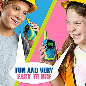 Walkie Talkies for Kids - 22 Channels - 3 Miles Range Kids Walkie Talkie for Kids | Walkie Talkie Kids Toys for Kids | Girl Toys for Girls Toys | Boy Toys for Boys Toys | Kids Walkie Talkies 2 Pack