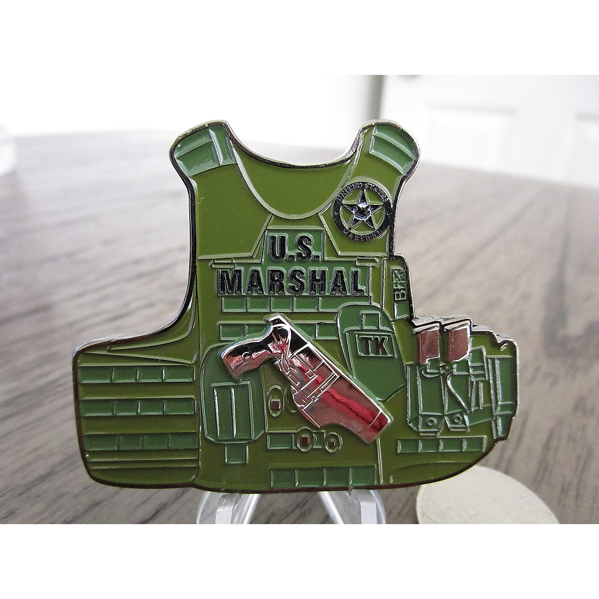 Police US Marshal New York Police Departmen Counter Terrorism Division Liason Tactical Vest Challenge Coin