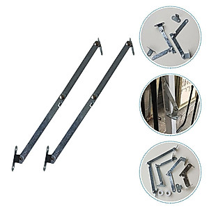 OSALADI 1 Pair Lid Support Buffer Close Lid Support Lift up Stay Support Safety Lid Supports Floor Mirror Iron Hinge