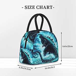 Antperadsne Lunch Bag For Women Turquoise Reusable Insulated Lunch Box Lunch Tote Meal Prep Bag for Picnic Office Work