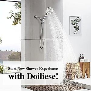 DOILIESE 6 Settings Filtered Shower Head with Handheld Shower Head Filter for Hard Water High Pressure