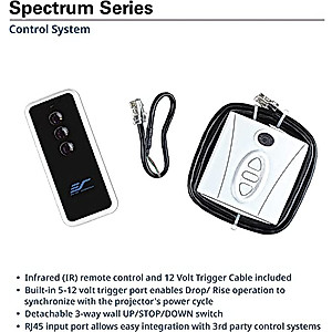 Elite Screens 150" Spectrum Electric Motorized Projector Screen Diag 16:9, 4K/8K Ready Drop Down