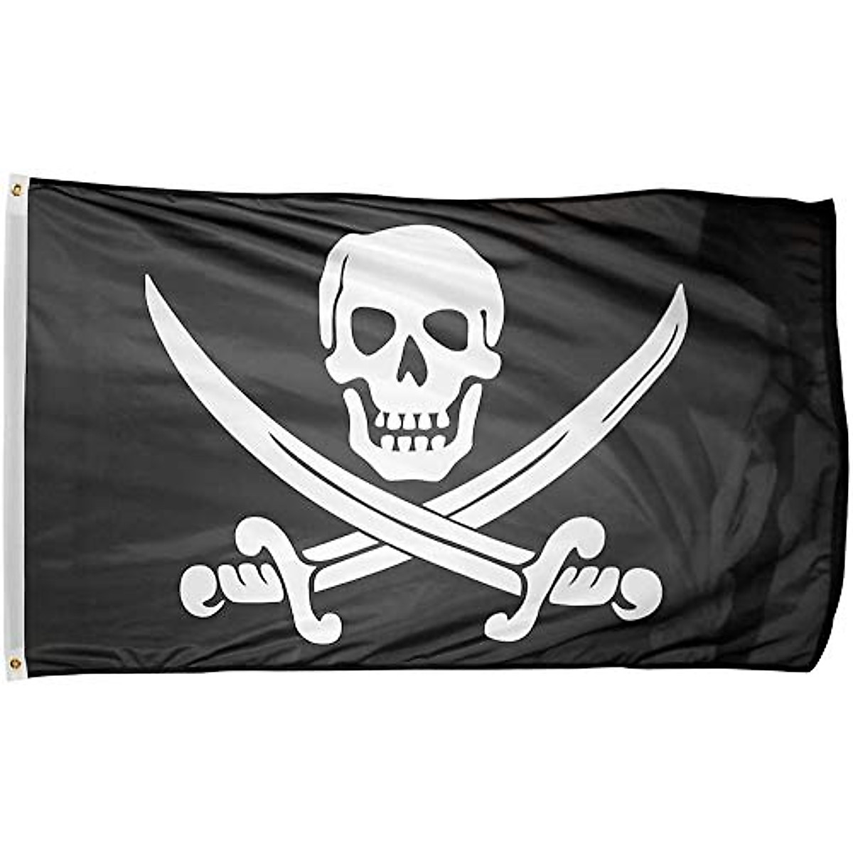 Time Roaming 3x5 Ft Pirate Jack Rackham Polyester Flag with Brass Grommets