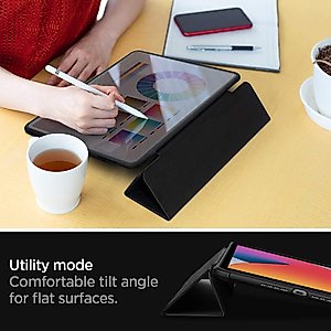 Spigen Rugged Armor Pro Designed for iPad 10.2 Case, iPad 9th Generation Case (2021) / iPad 8th Generation Case (2020) / iPad 7th Generation Case (2019) with Pencil Holder - Black