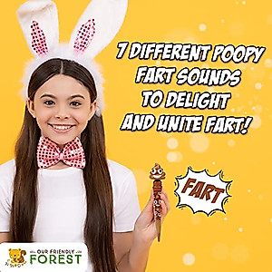Farting Poop Pen - 7 Funny Fart Sounds - Fun Easter Basket Stuffers for Teens Boys & Girls, Kids Party Supplies, Pens for Coworkers & Work Gifts, Gag Gifts for Kids, Fun Pens for Kids, Pranks for kids