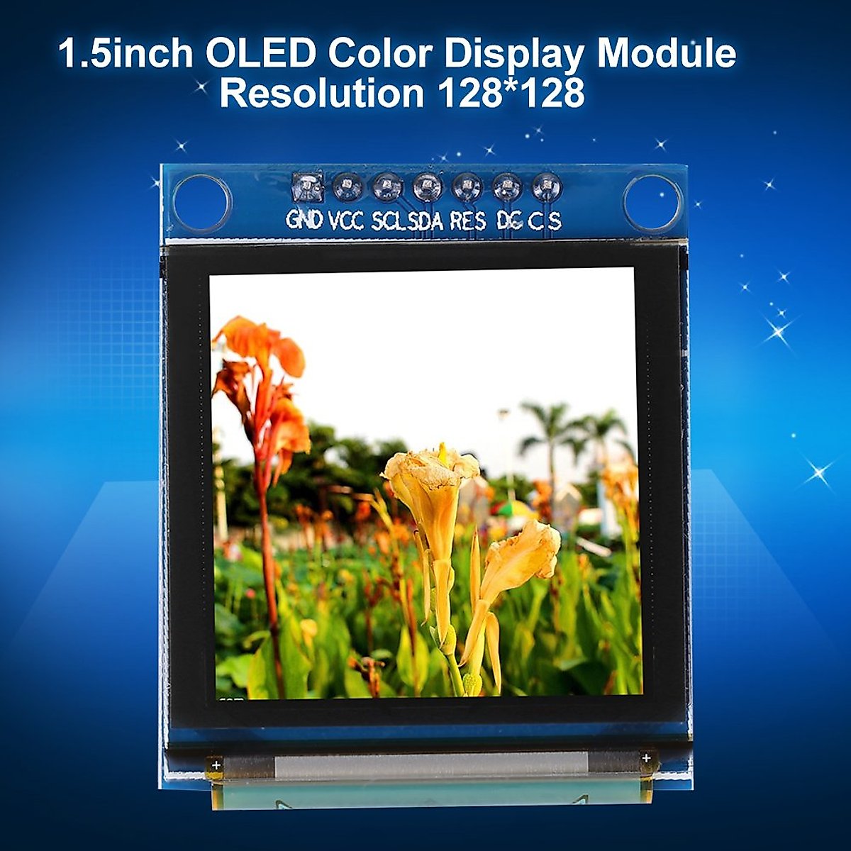 1.5 Inch OLED Display Module, Colour OLED Display, OLED Color Display Module 128 * 128 SSD135 Serial Peripheral Interface