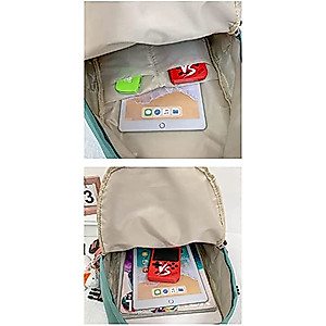 TKBASO Anime Anya Forger Backpack Cosplay Bag Kawaii Backpack Laptop Bag With Pendant Pink (8)