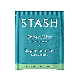 Stash Tea Super Mint Herbal Tea, Box of 100 Tea Bags