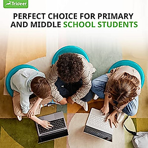 Trideer Inflated Wobble Cushion - Wiggle Seat for Sensory Kids(Multiple Colors), Core Balance Disc (Extra Thick), Flexible Seating for All Age(Office & School & Home)