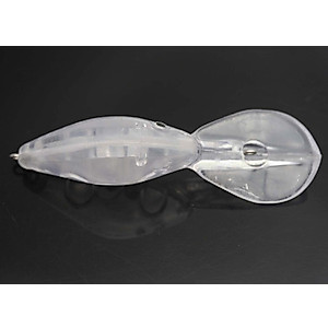 New 10PCS Unpainted Fishing Blanks Crankbait 9.7cm 11g topwater Artificial Bait Fishing Lures Blank Minnowbait Hard unpainted Artificial Bait Bodies DIY Fishing Tackle Spoons with Free Eye