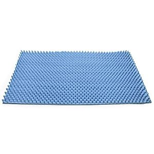 McKesson Mattress Topper Overlay, Convoluted Foam, Blue, 72 in L x 33 in x 2 in (L x W x H), 1 Count