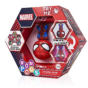 WOW! PODS Avengers Collection - Spider-Man | Superhero Light-Up Bobble-Head Figure | Official Marvel Collectable Toys & Gifts
