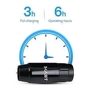 Mast Tour Tattoo Gun Kit, Wireless Rotary Tattoo Pen Machine Kit, 2 Tattoo Batteries Power Supply, 20Pcs Needles, Complete Tattoo Kit